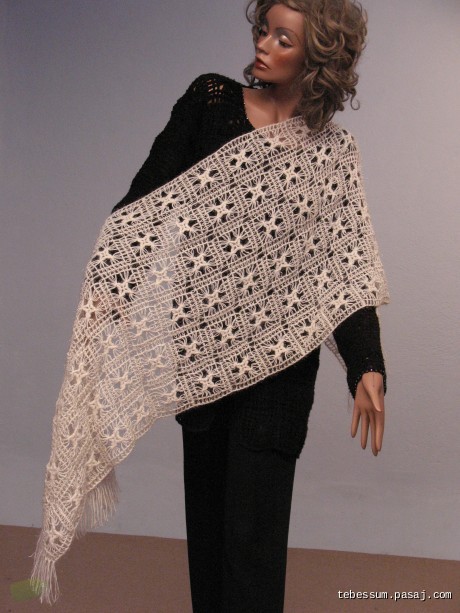 free knitting pattern: new rectangular knitting shawl patterns