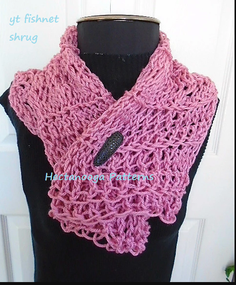 HECTANOOGA PATTERNS: FREE CROCHET PATTERN, Fishnet Summer Shrug, #924