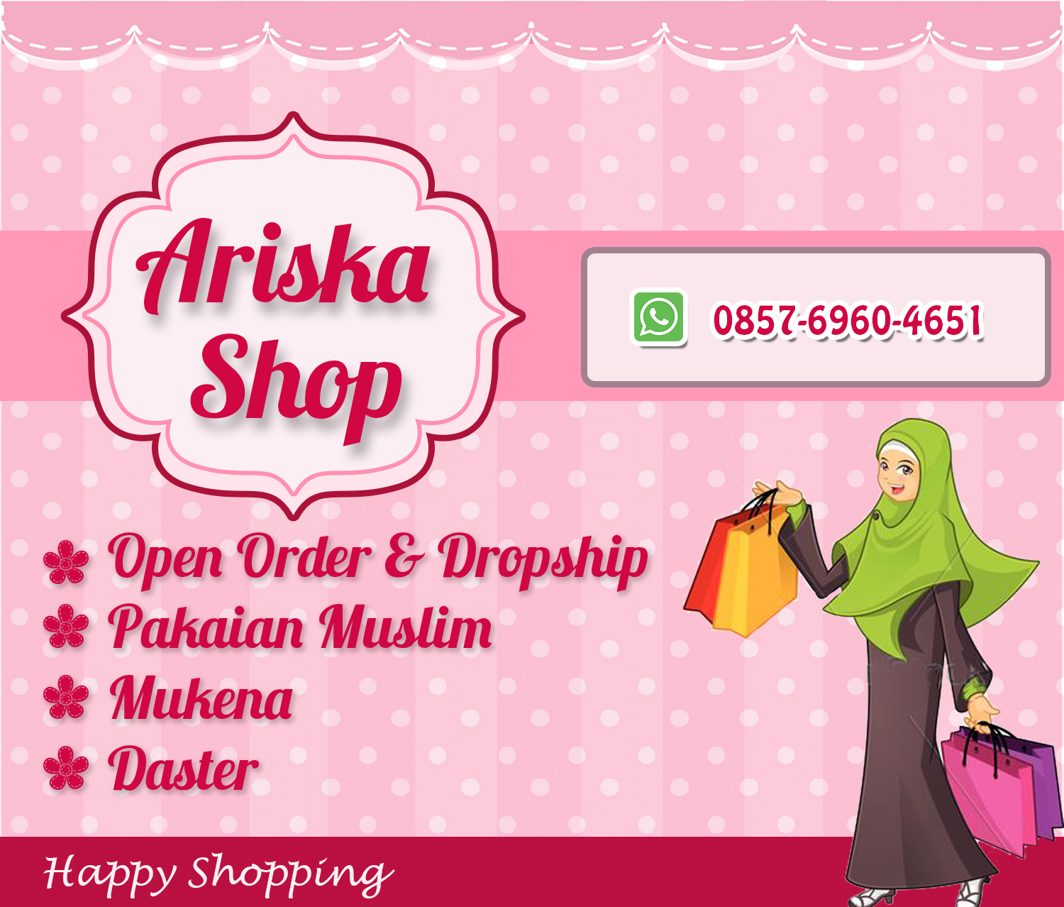 Logo Olshop Pamflet Cantik, Lucu, Unik, Keren Dan Murah - RN STORE