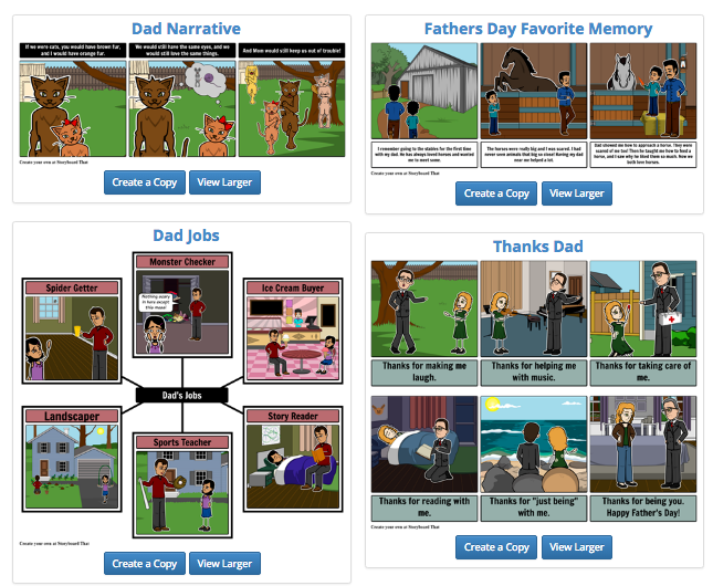 The Library Voice: 5 Special Father's Day Projects From Storyboard That!