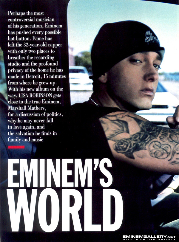 Eminem In the Media: Vanity Fair 2004