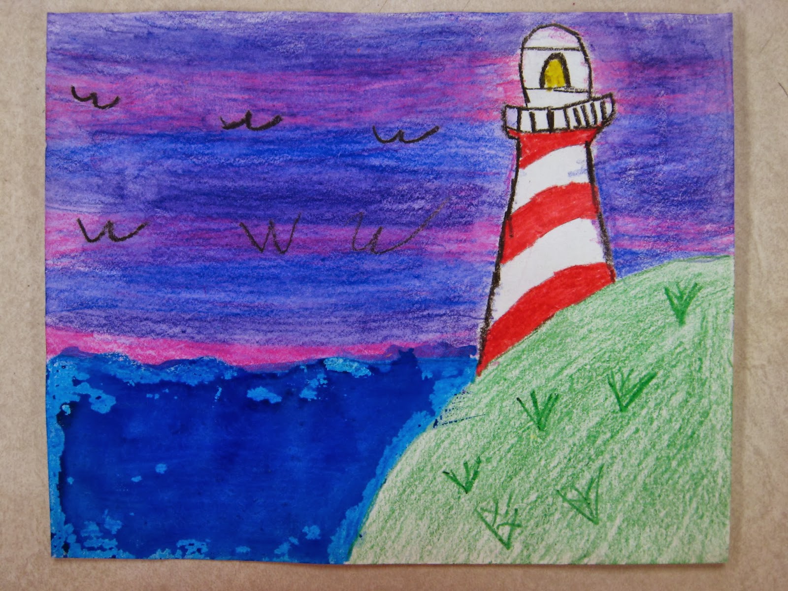 Miss Young's Art Room: 4th and 5th Grade Lighthouses