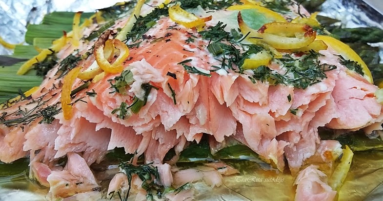 TraRita sütödéje és egyéb munkái : Lazac spárga ágyon