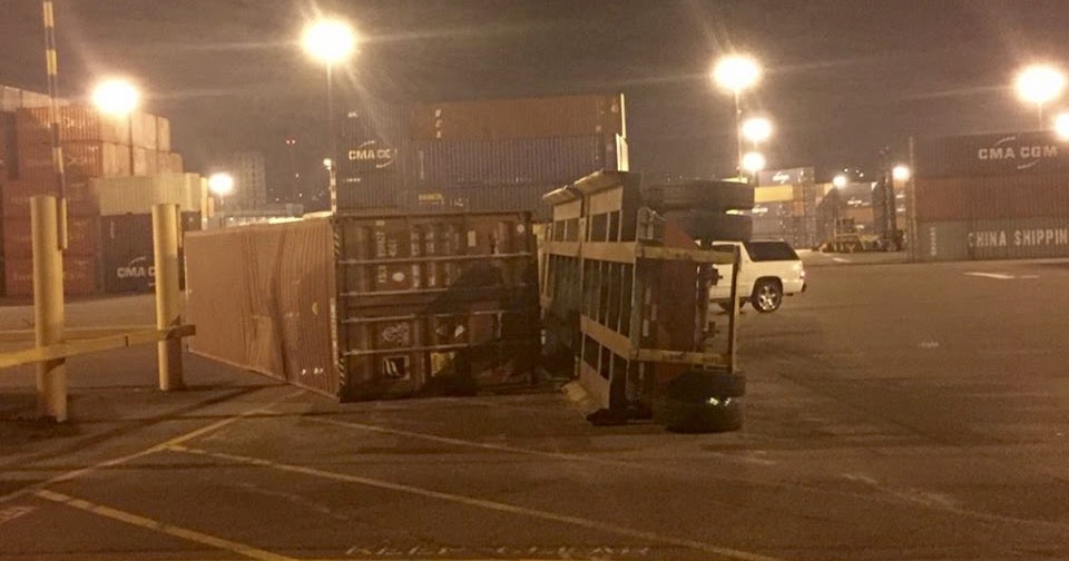 Tuesday night May 1st incident at SSA Terminal 18 Seattle, WA UTR (Yard ...