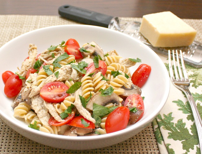 Chicken Tetrazzini Pasta - Apple A Day