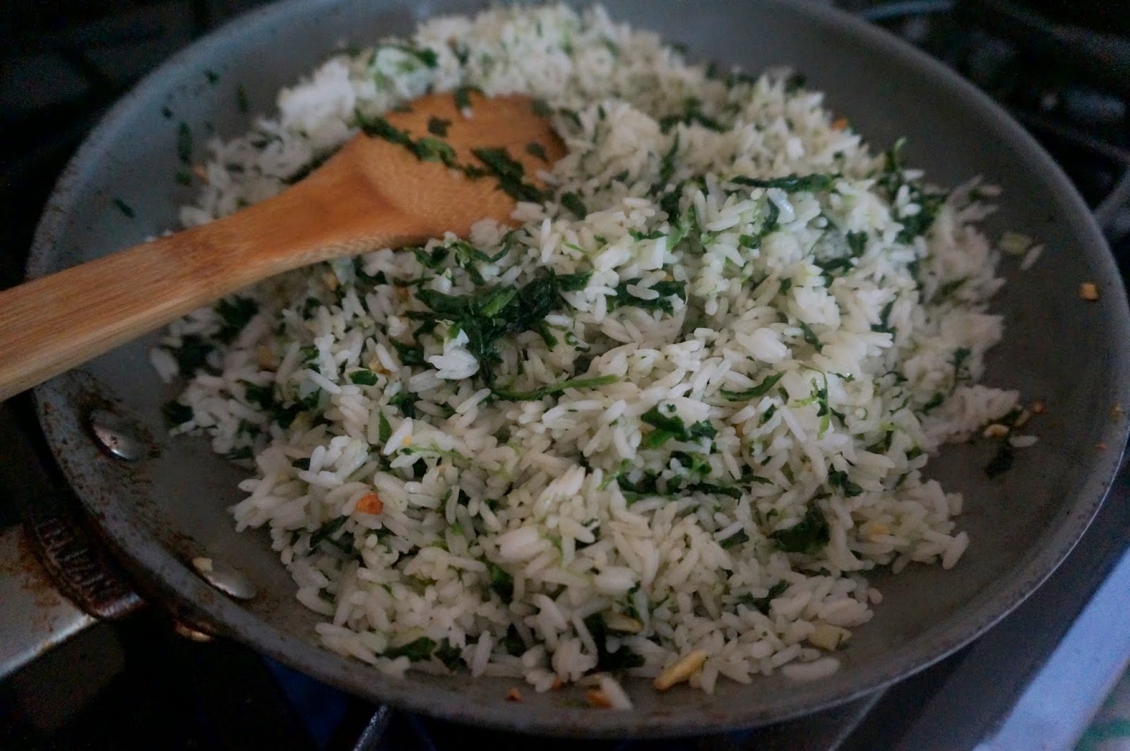 Spinach & Garlic Rice