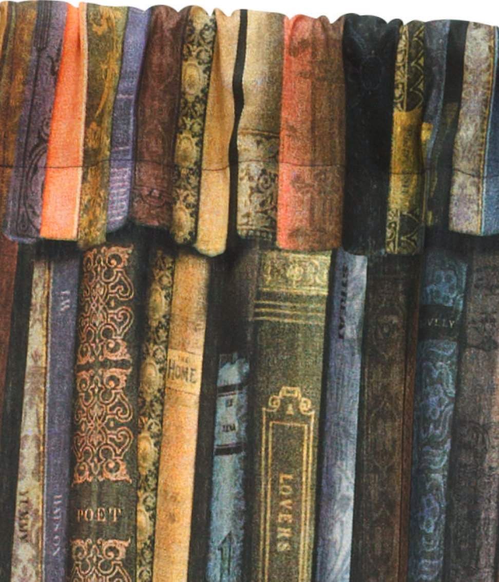 The Frivolous Bibliophile: H&M Book Print Curtains and Cushions