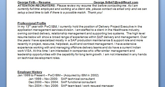 Delivery Project Executive Sample Resume Format in Word Free Download