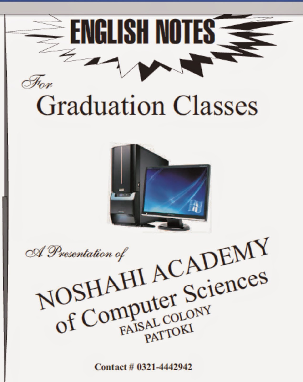 B.A. English Notes in PDF format - For Every One