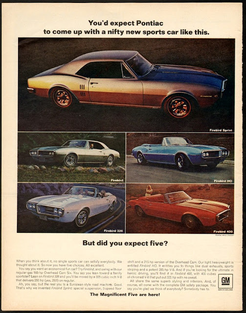 The Vintage Machine: Pontiac Firebird First Generation (1967-1969)