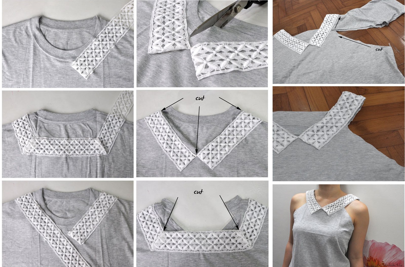 Deixa Disso Amiga...: DIY: Transformando uma simples camiseta em uma ...