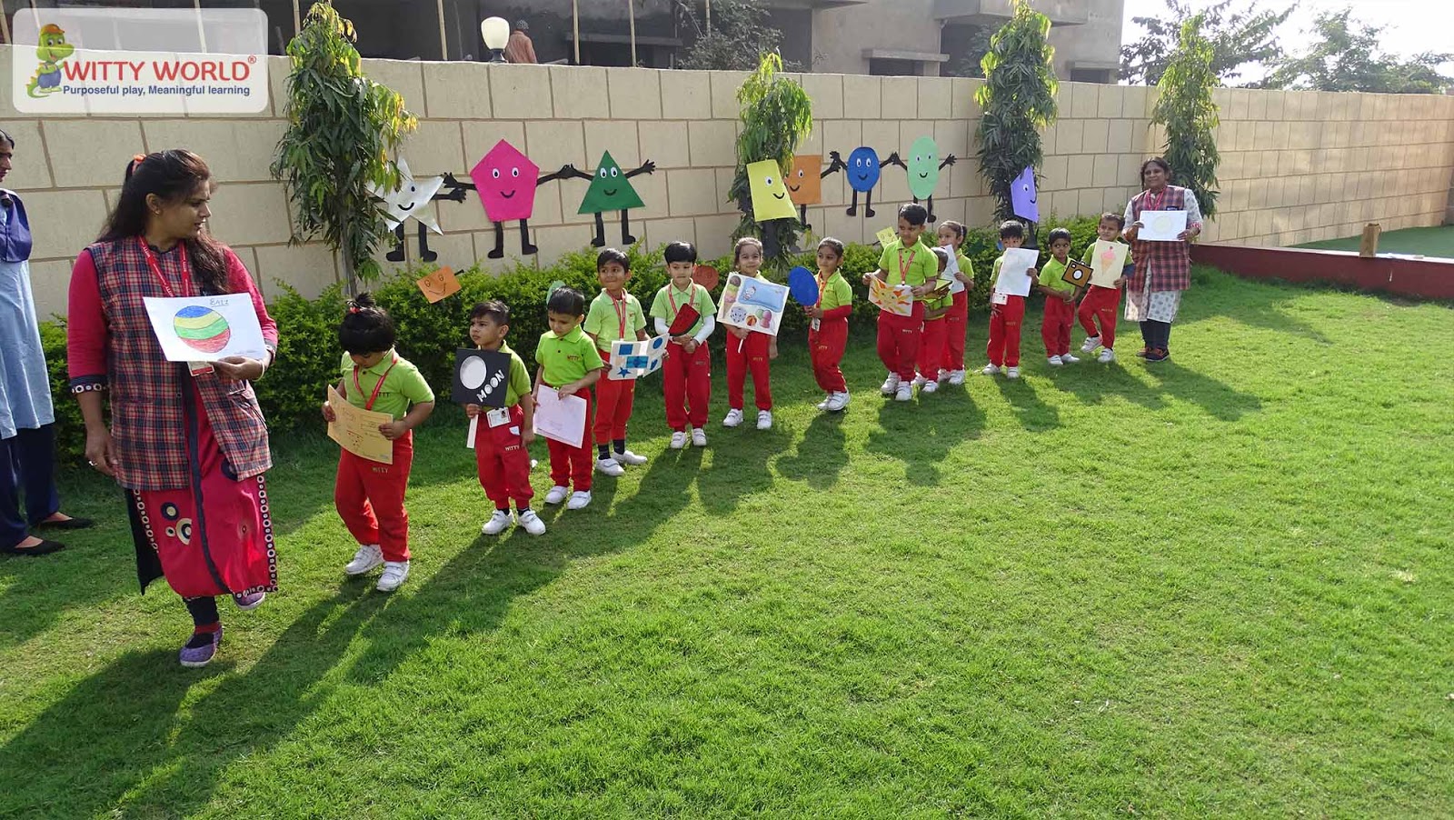 On the top of the World...: Shape Parade Day by Nursery kids of Witty ...