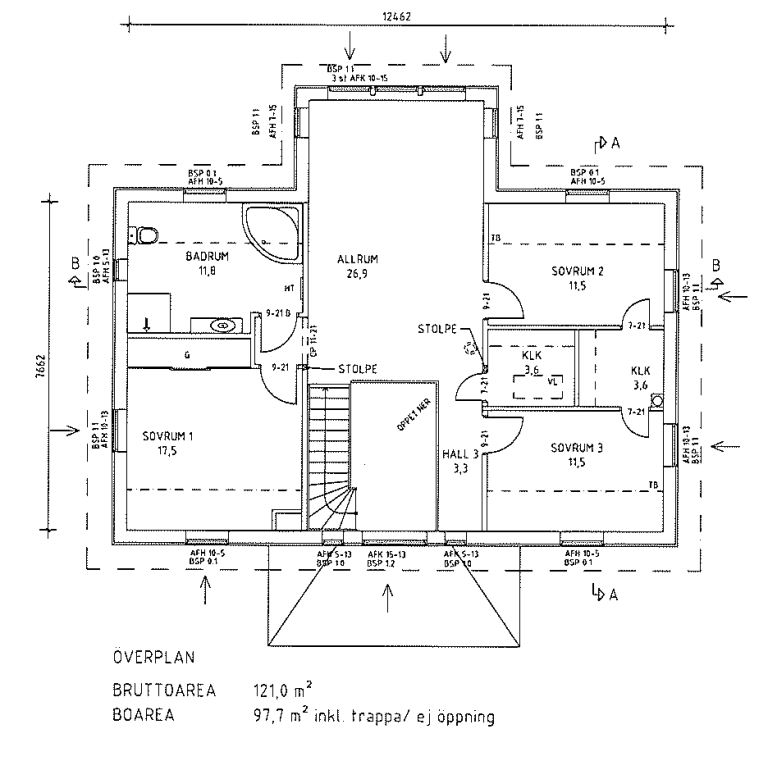 Sist ut på Sjöbrisstigen...: Planritningar rev B