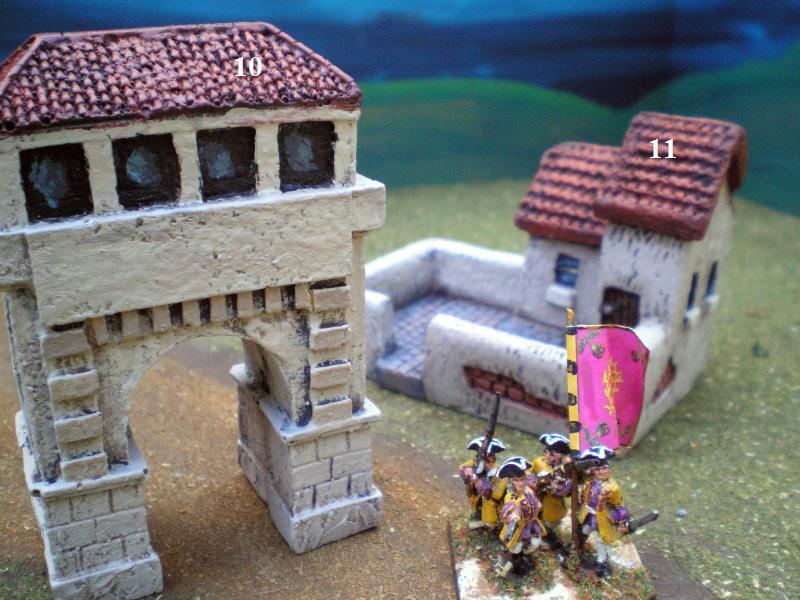 von Horne Studios: Painted 15mm and 25mm buildings