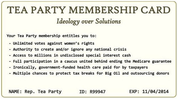 The Immoral Minority: Have you seen the new Tea Party Membership Card?