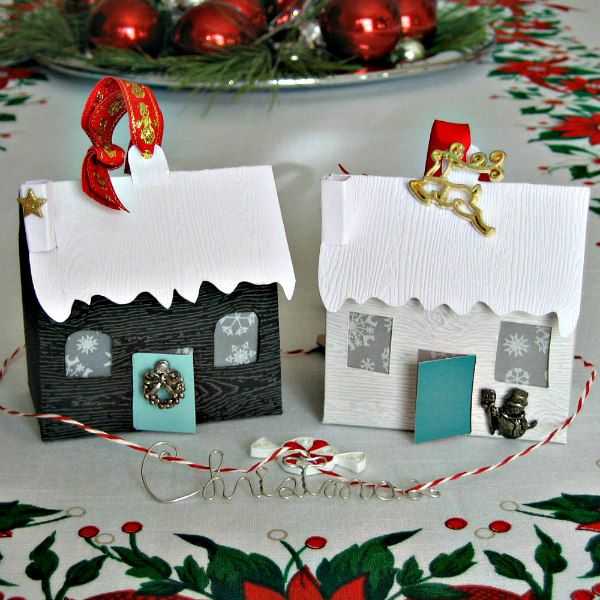 Make a Tiny House Paper Ornament