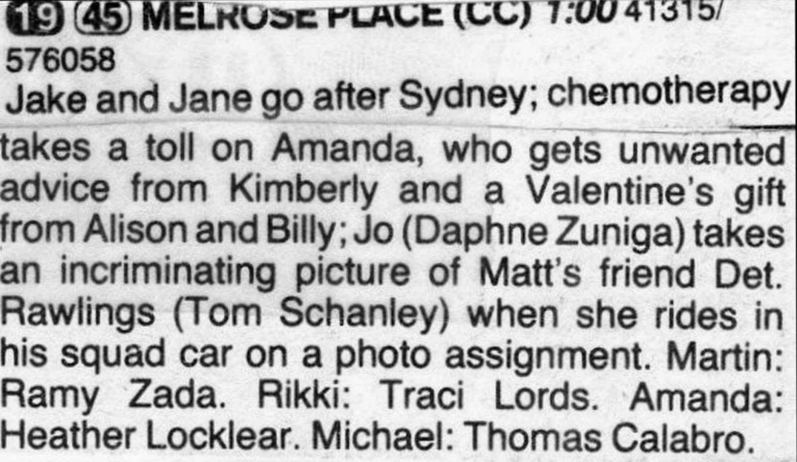Melrose Place: Episode #85 Ad