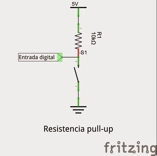 Electrónica fácil: Resistencias pull-up y pull-down