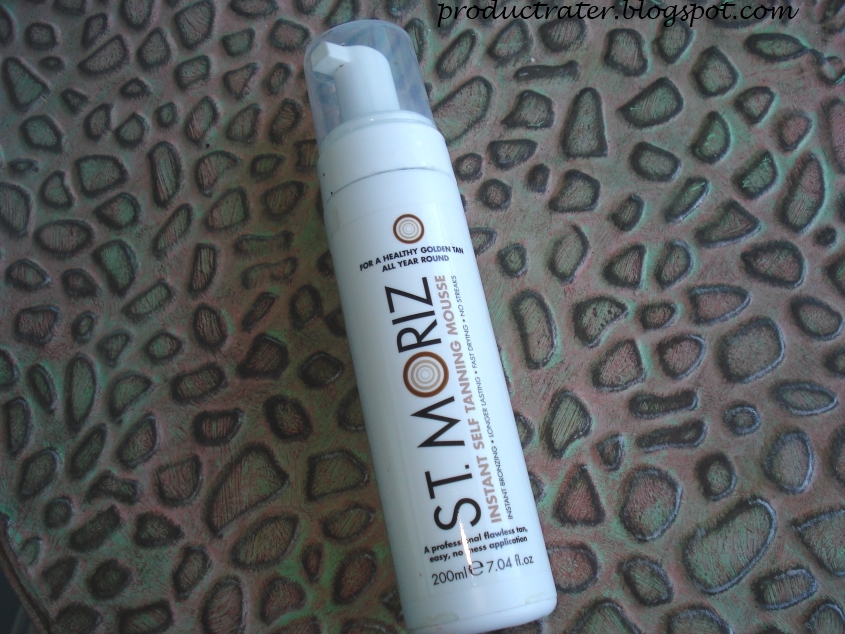 Productrater!: Review: St Moriz Instant Self Tanning Mousse