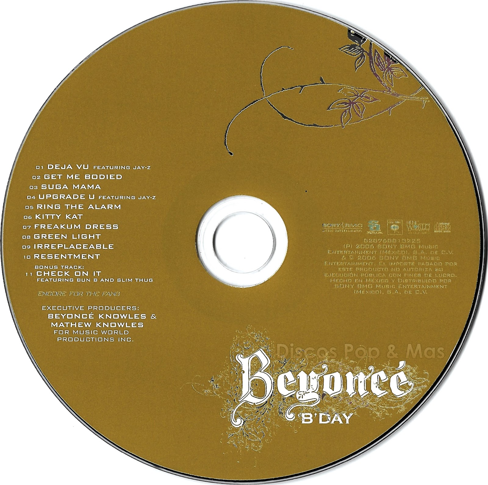 Discos Pop & Mas: Beyoncé - B'Day