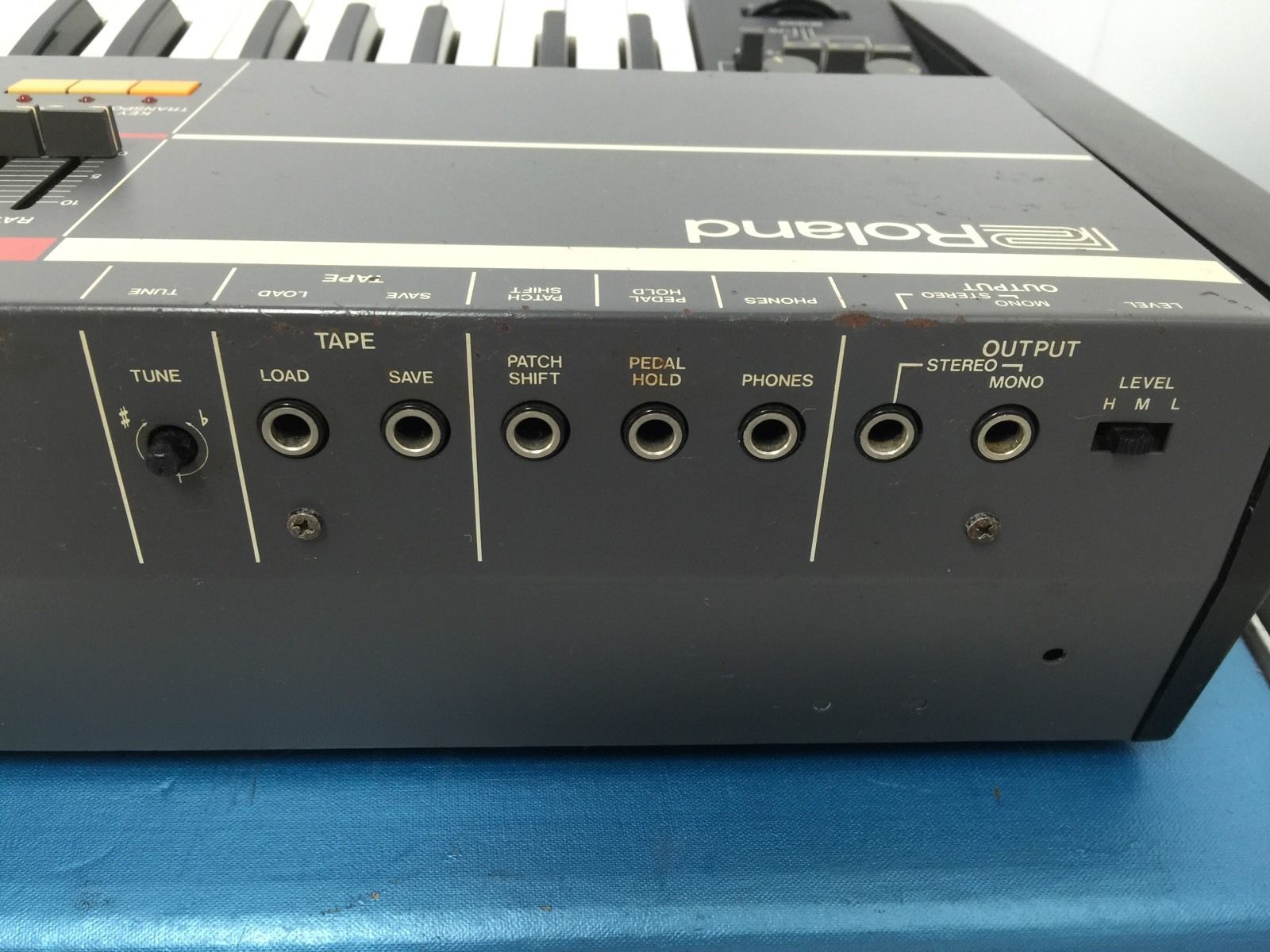 MATRIXSYNTH: Roland Juno 106 SN 491827 with Rare Electric Blue Road Case