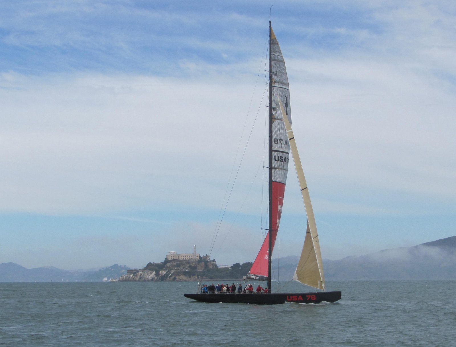 An old 12 meter America's Cup boat.