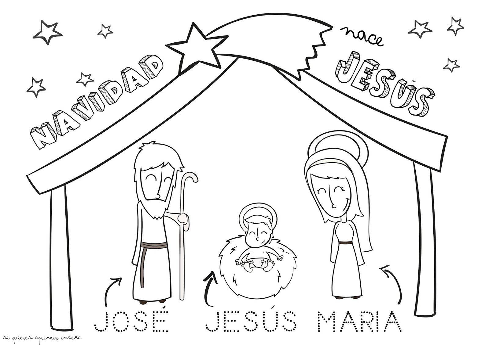 Navidad, nace Jesús - Si quieres aprender, ENSEÑA.