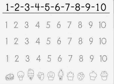 La maleta viajera: Grafomotricidad números