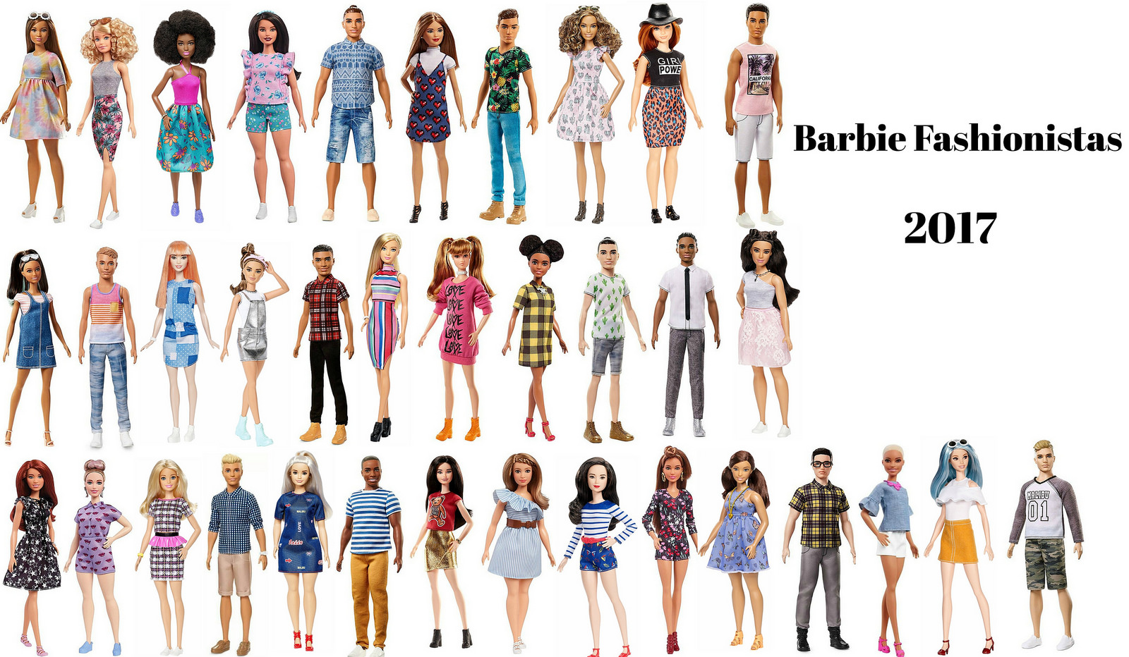 Hausderpuppen: Novas bonecas e novos rostos na linha Fashionistas 2017 ...