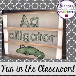 Light Box Display Ideas - Literacy Without Worksheets