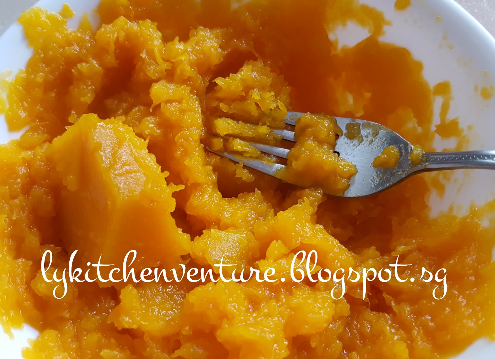 LY's Kitchen Ventures: Yam Paste With Gingko Nuts (Orh Nee 银杏芋泥）