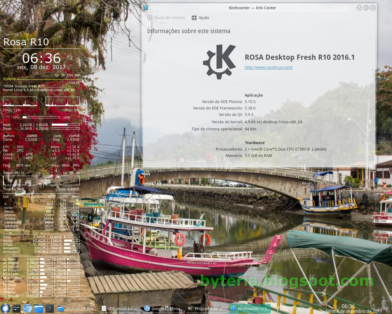Byteria: Rosa Desktop Fresh R10 - live, install, config