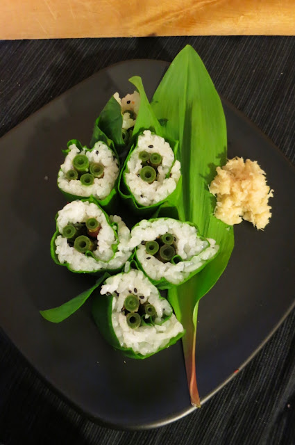 The Foraged Foodie: Foraged Japanese Knotweed & Ramp Sushi with Garlic ...