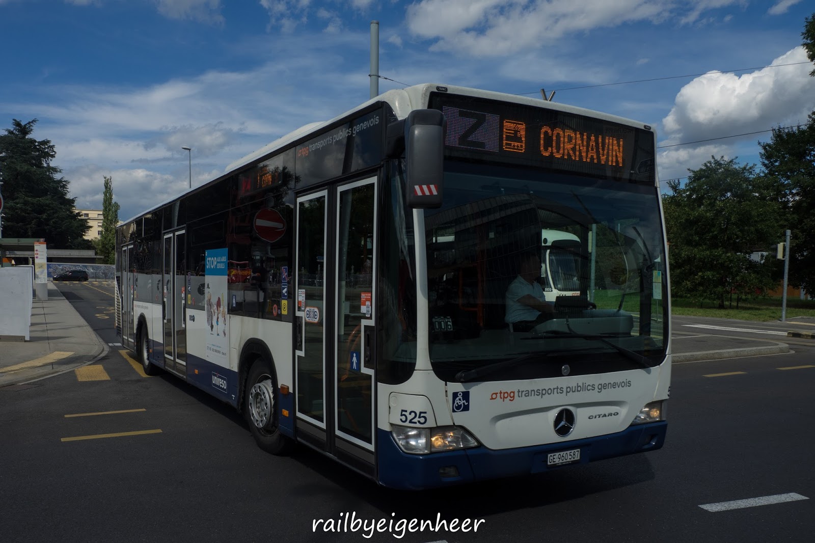 ÖFFENTLICHER VERKEHR: TPG Bus Mercedes Citaro EVOBus O530 525 > Nations