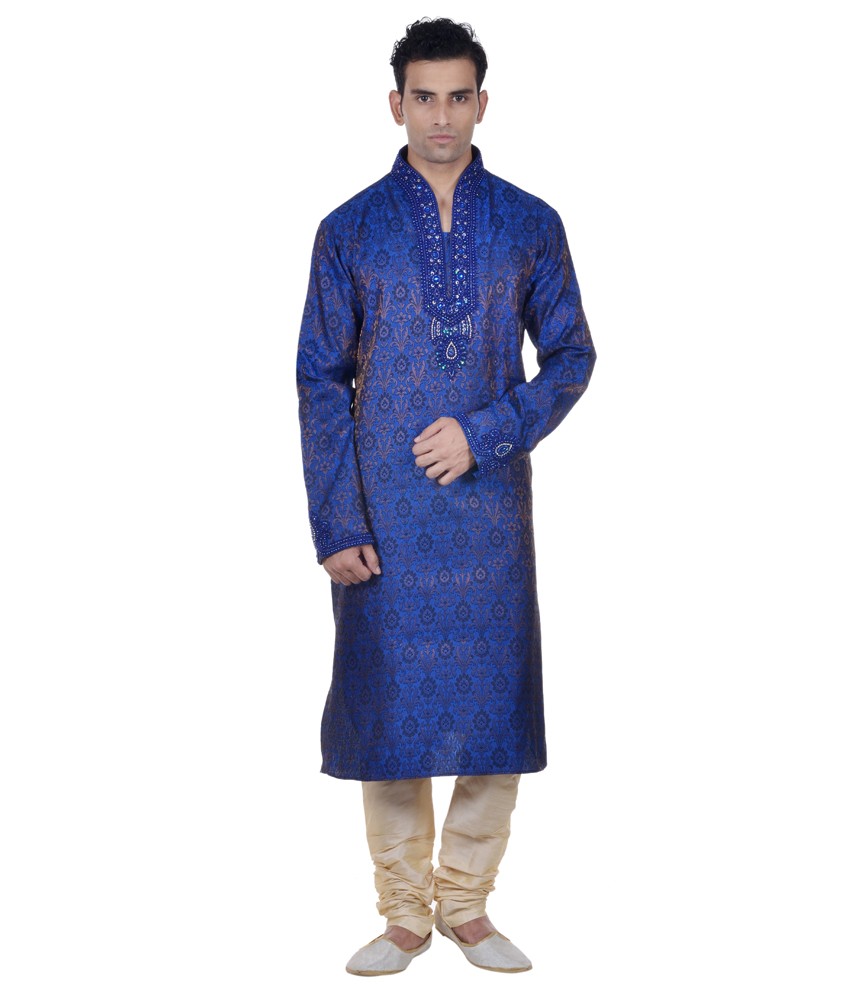 A Dapper Royal Blue Kurta Pyjama Wardrobe Essentials ~ Designer Ethnic ...
