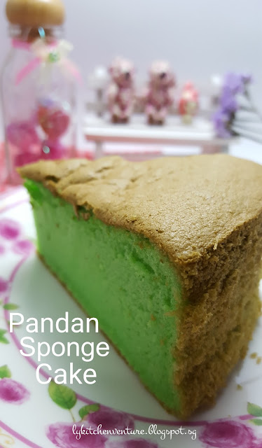 LY's Kitchen Ventures: Pandan Sponge Cake (Cooked Dough Method)