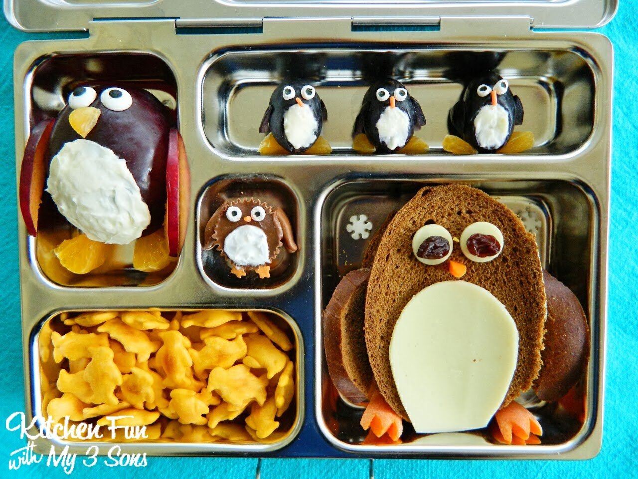 Penguin Bento Lunch in a Planetbox! - Kitchen Fun With My 3 Sons