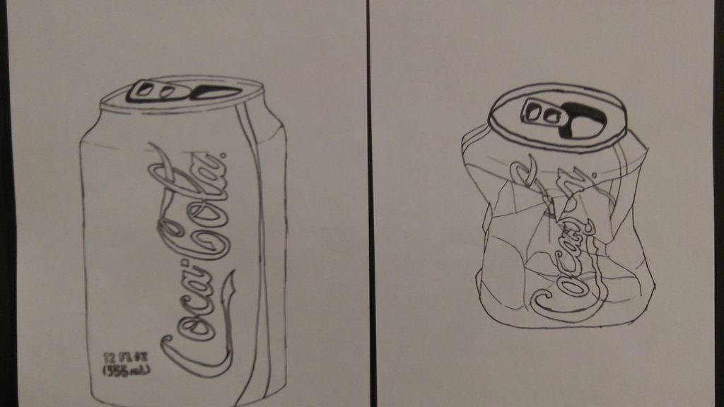 Art 1 : Pop can Line Drawing