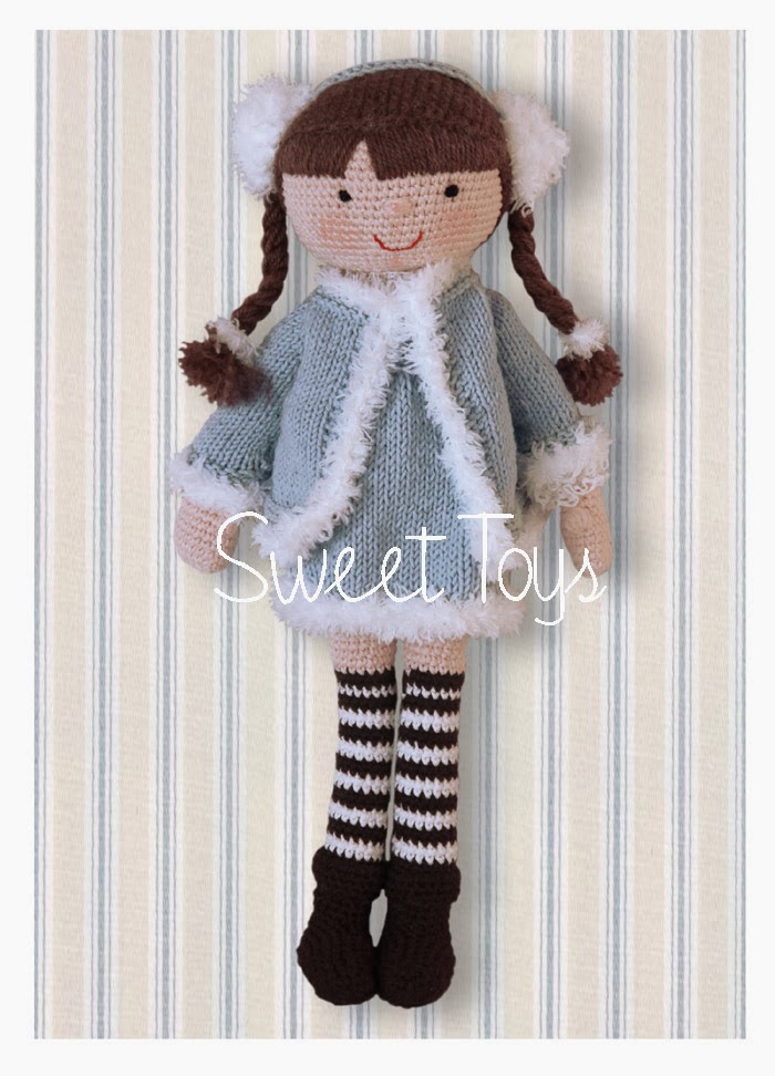 Kuferek Bietki: Sweet Lisa - lalka na szydełku/ Lisa, Gehäkelte Puppe