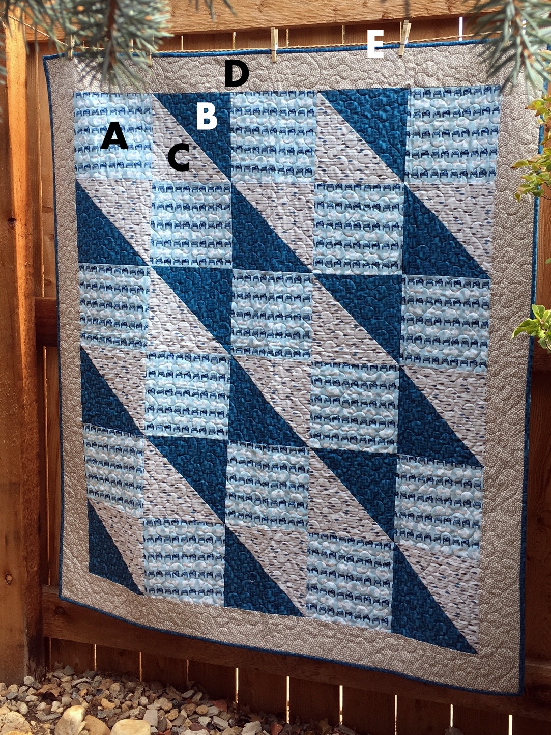 Just Another Hang Up: Pattern for adult-sized quilt...
