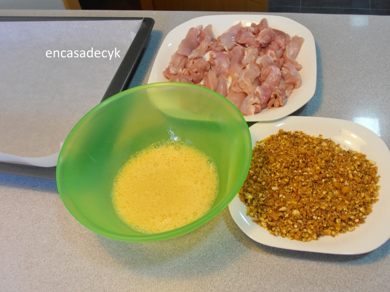 En casa de C y K.: Pollo crunch.