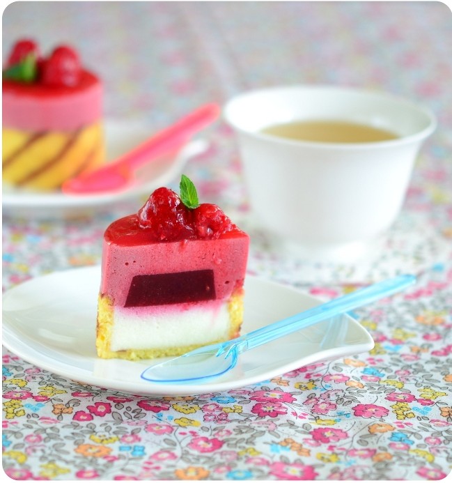 mushitza: Melissa Raspberry Entremet