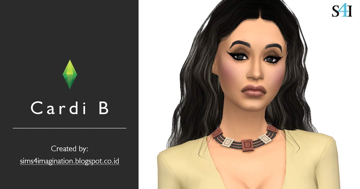 My Sims 4 CAS: Cardi B - Imagination Sims 4 CAS