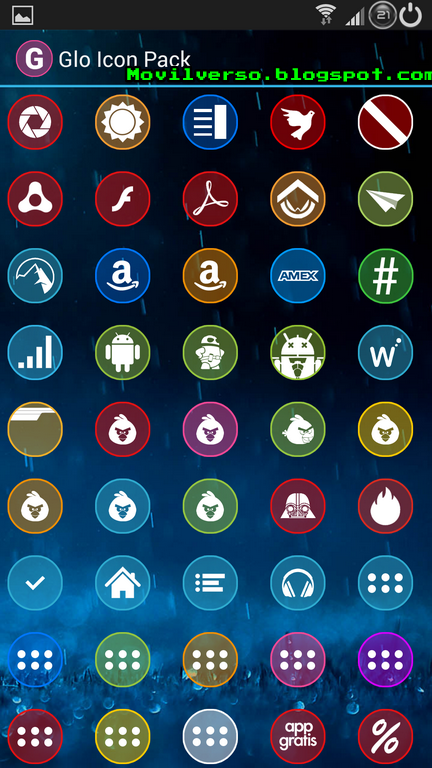 GLO ICON PACK - ICONOS MUY CHULOS PARA TU ANDROID
