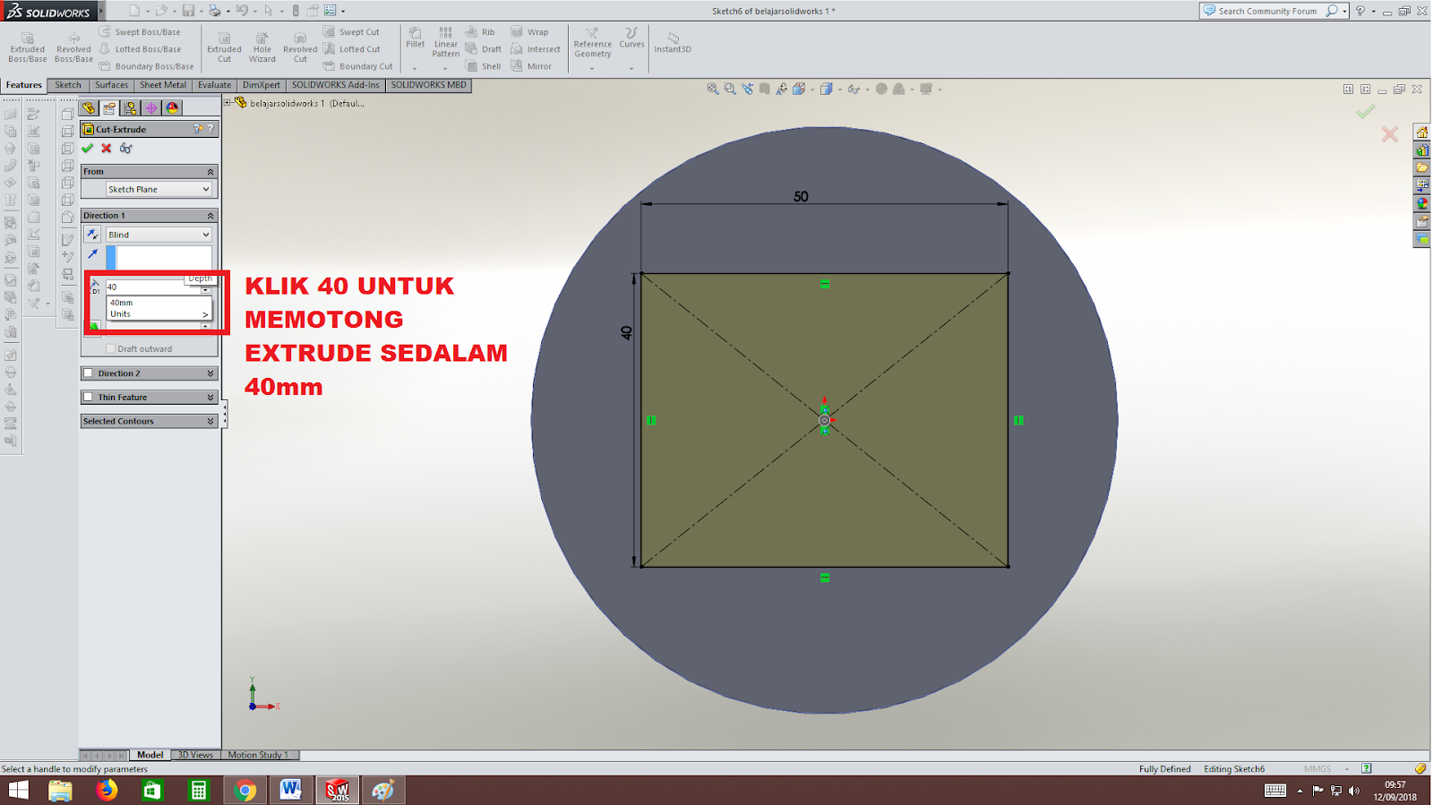 BELAJAR SOLIDWORKS PEMULA 2