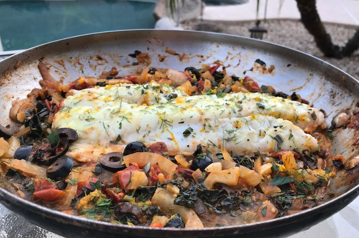Food Hunter's Guide to Cuisine: Zesty Mediterranean Cod with Kale