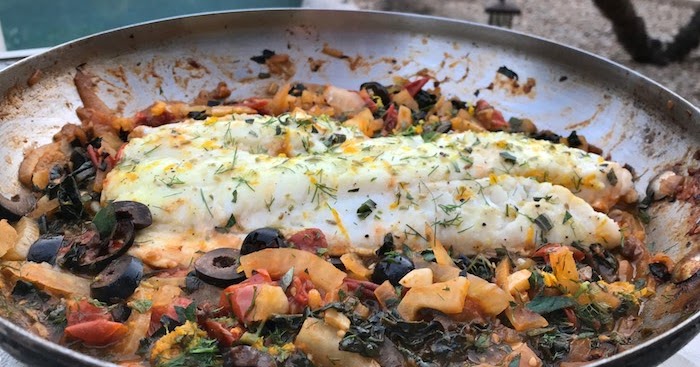 Food Hunter's Guide to Cuisine: Zesty Mediterranean Cod with Kale
