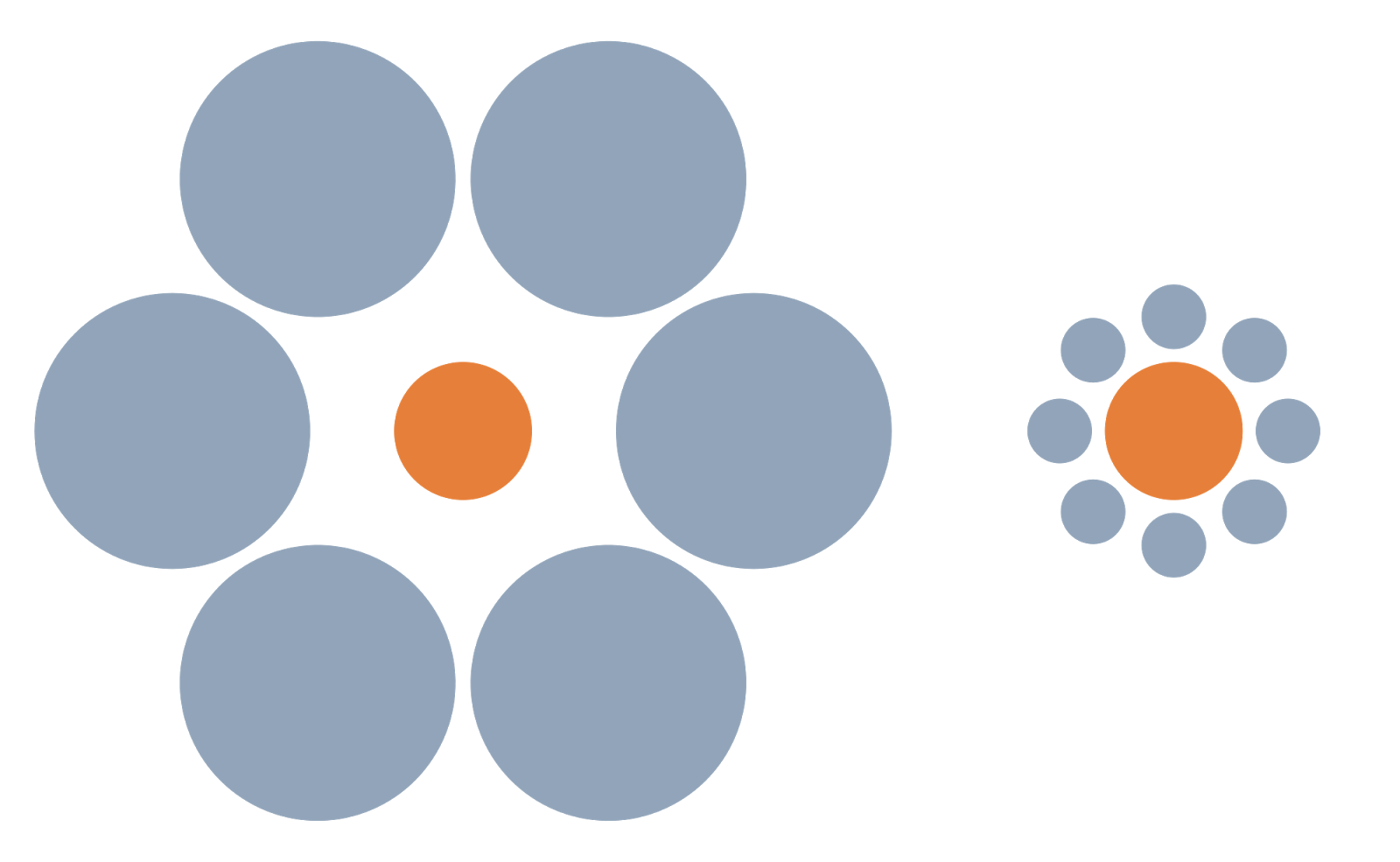 Optical Illusions: Big circle, small circle