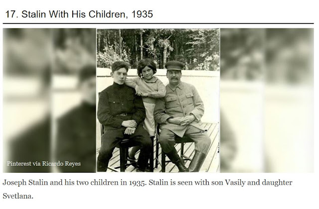 Jeannette's take on life: JOSEPH STALIN WITH HIS CHILDREN 1935