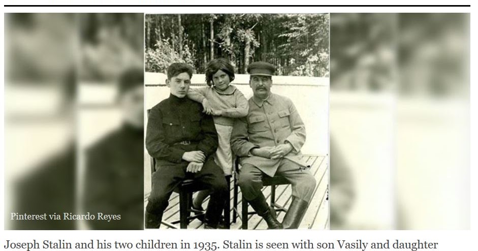 Jeannette's take on life: JOSEPH STALIN WITH HIS CHILDREN 1935